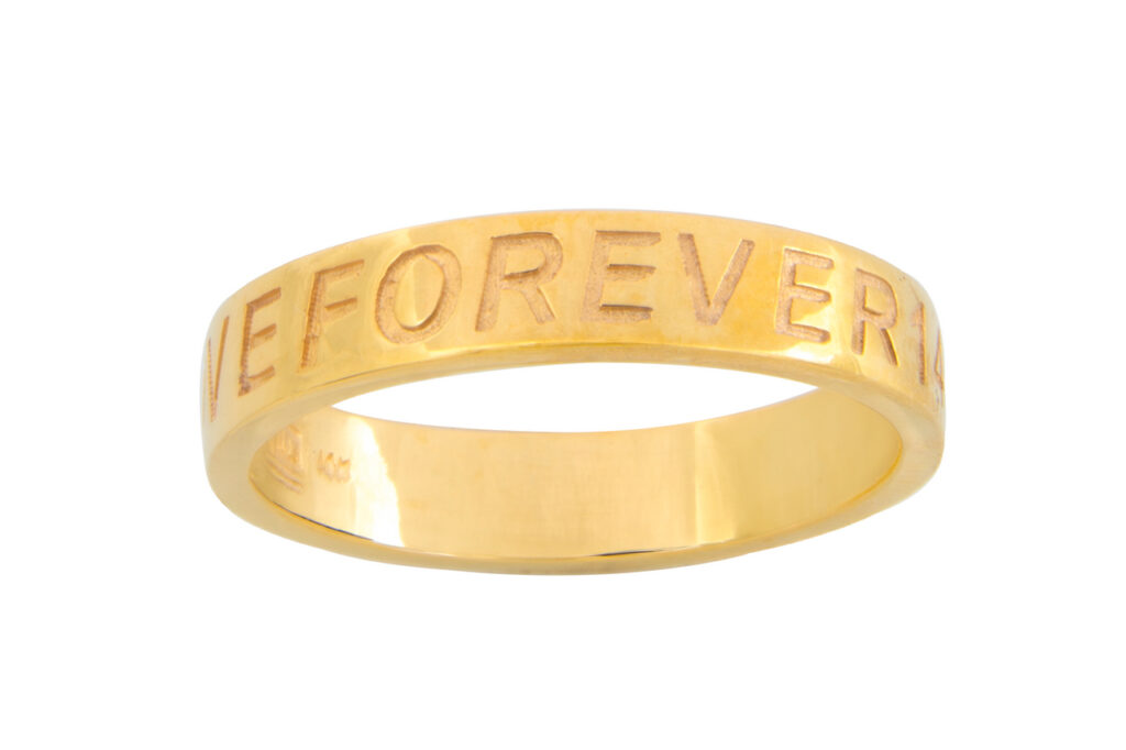 14 karat gold wedding ring. -WR2212D (LADIES). – Topaz
